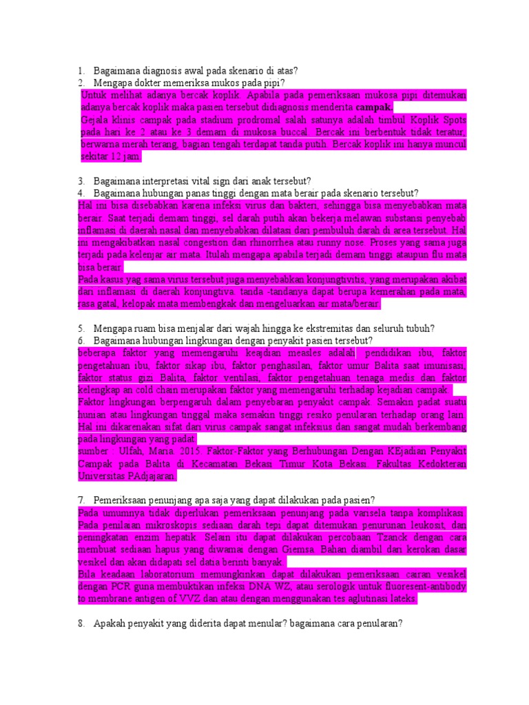 Hipotesis Skenario 4 Blok Imun | PDF