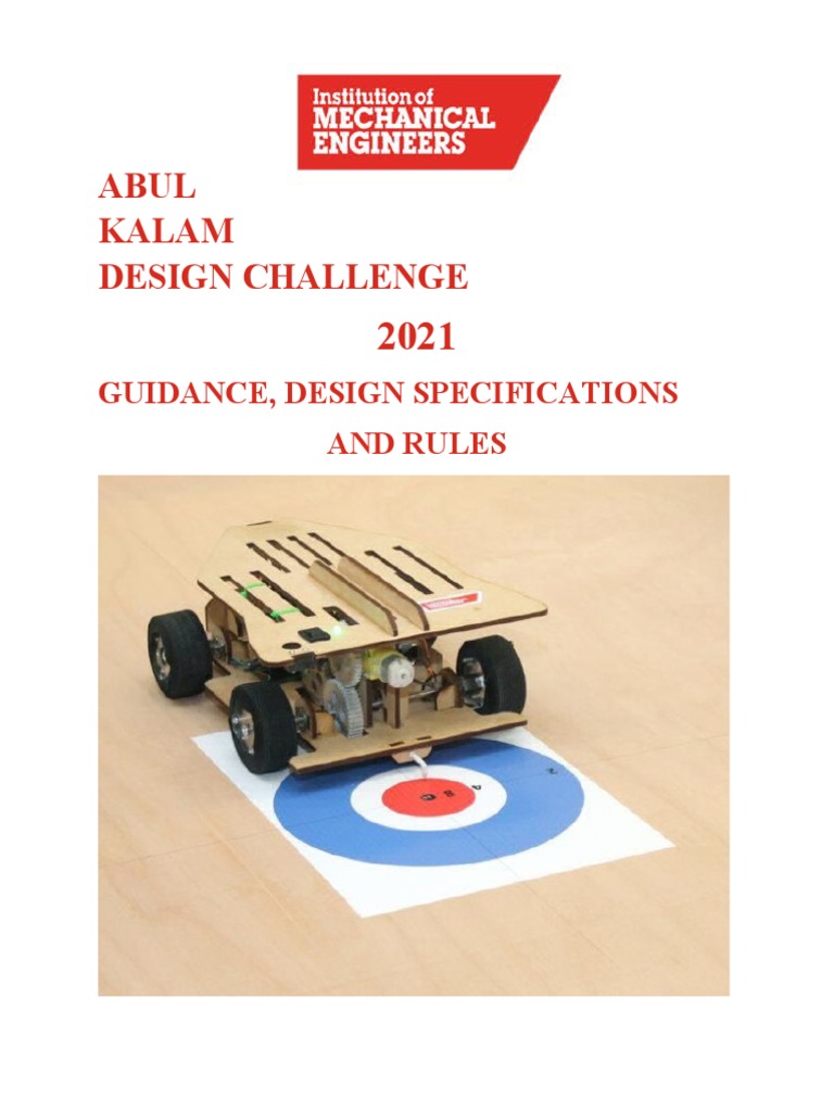 Abul Kalam Design Challenge: Guidance, Design Specifications and Rules | PDF | Distance | Heat