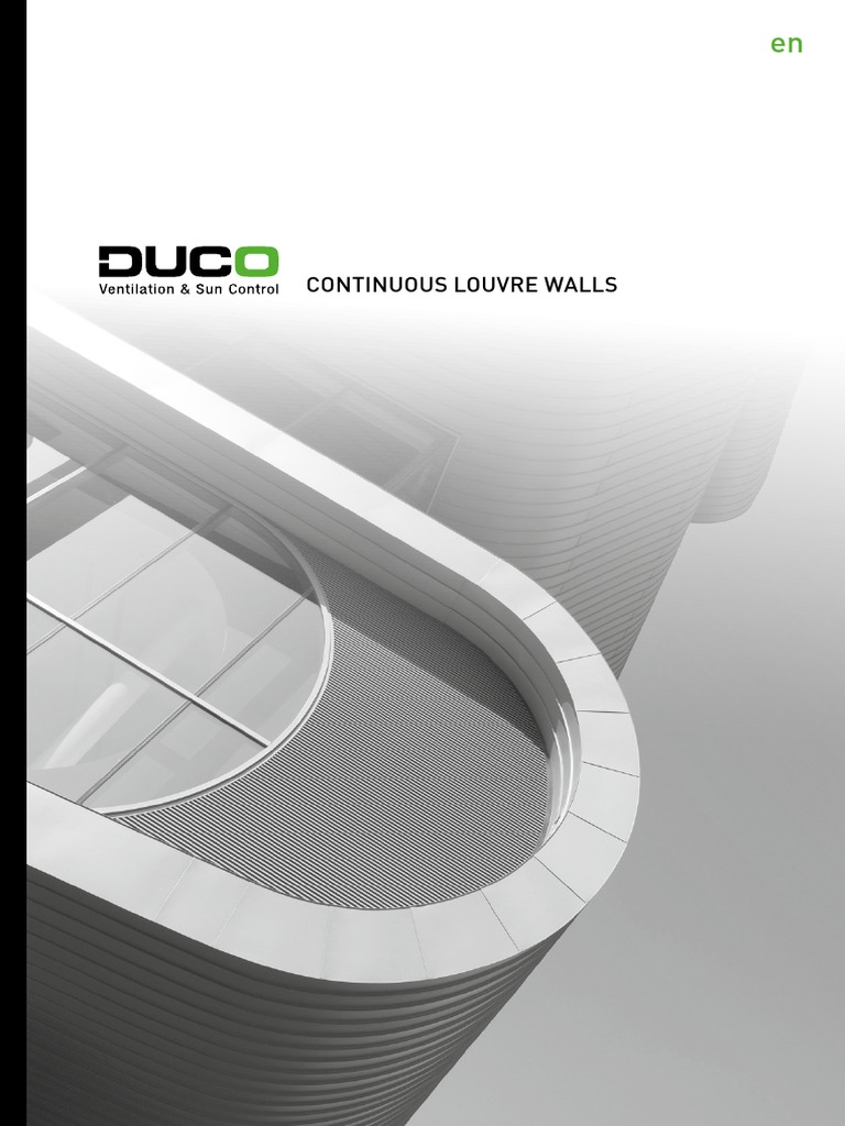 Duco Continuous Louvre Walls Brochure 2018 | PDF | Ventilation ...