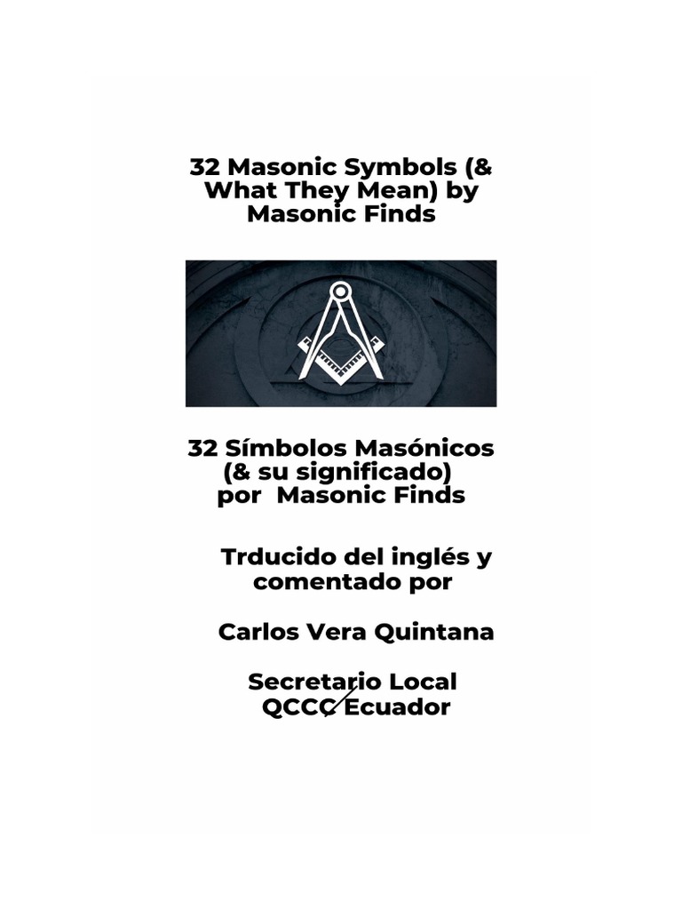 001 32 Simbolos Masónicos y Su Signficado. Masonic Finds | PDF | Arca ...