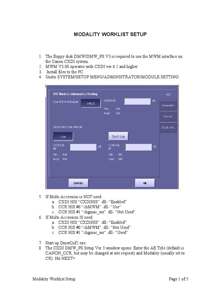 Modality Worklist Setup Pdf Computer Science Computer Architecture