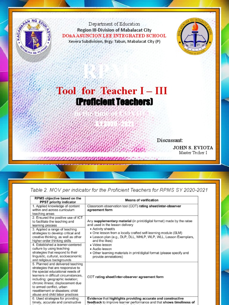 Tool For Teacher I - III: (Proficient Teachers) | PDF | Pedagogy ...