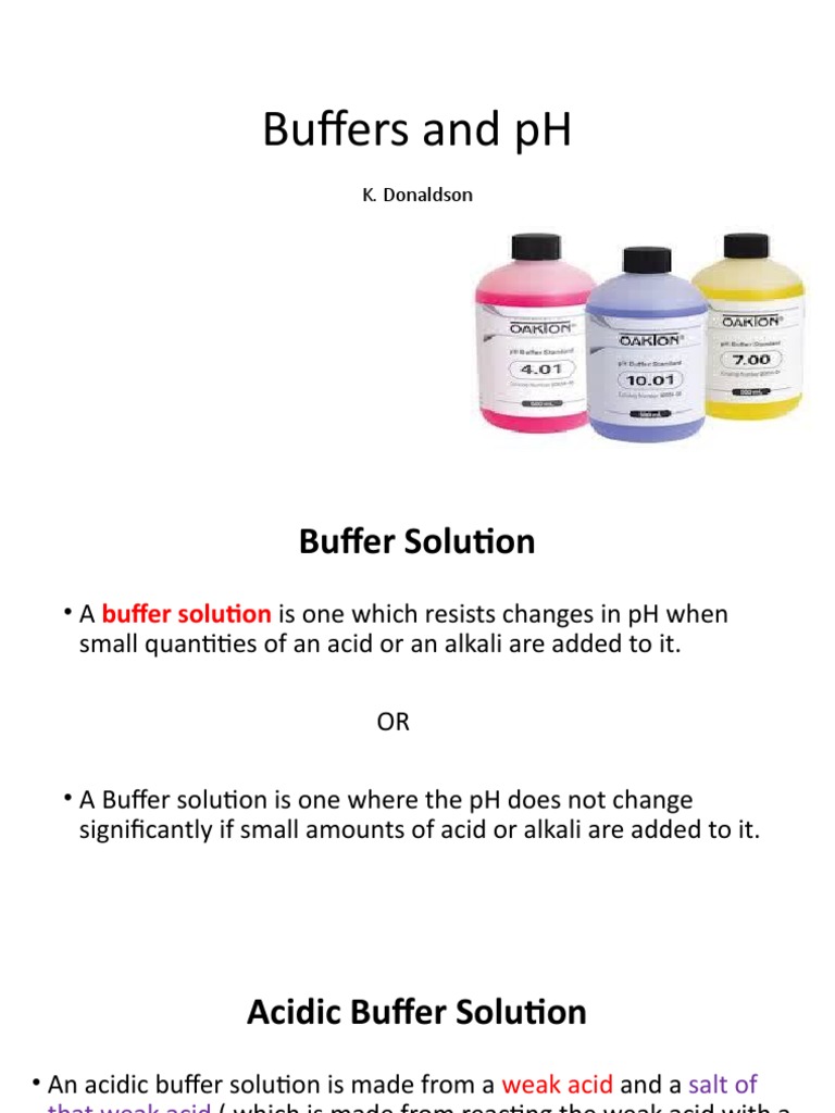Buffer pH Calculation | PDF | Buffer Solution | Ph