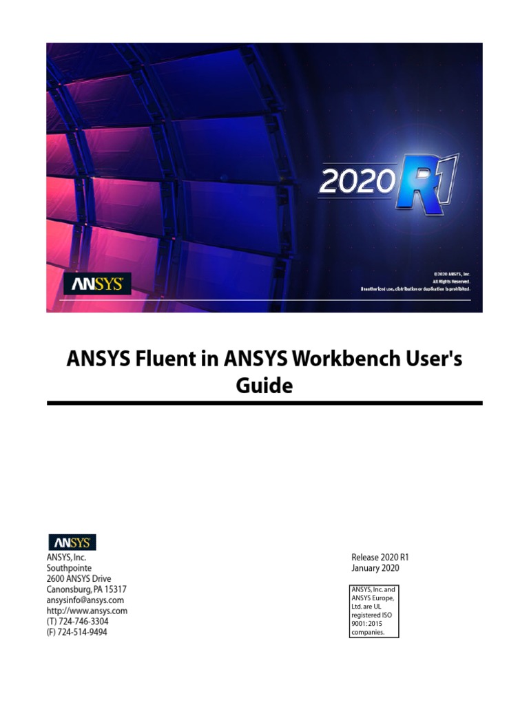 ANSYS_Fluent_in_ANSYS_Workbench_Users_Guide | Trademark | License