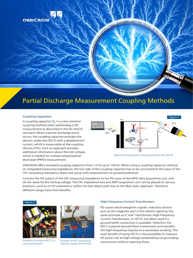 Partial Discharge Measurement Coupling Methods | PDF | Transformer ...