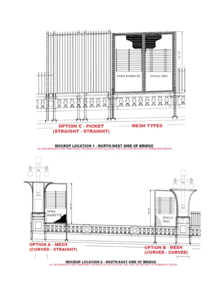 Colorado Street Bridge Barrier Mock Up | PDF