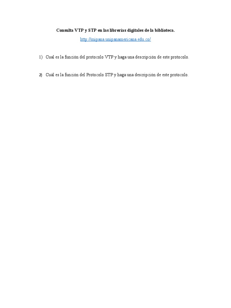 Consulta VPT y STP | PDF