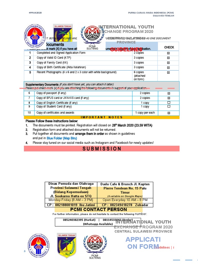 Guidelines & Application Form Ppan 2020 | PDF