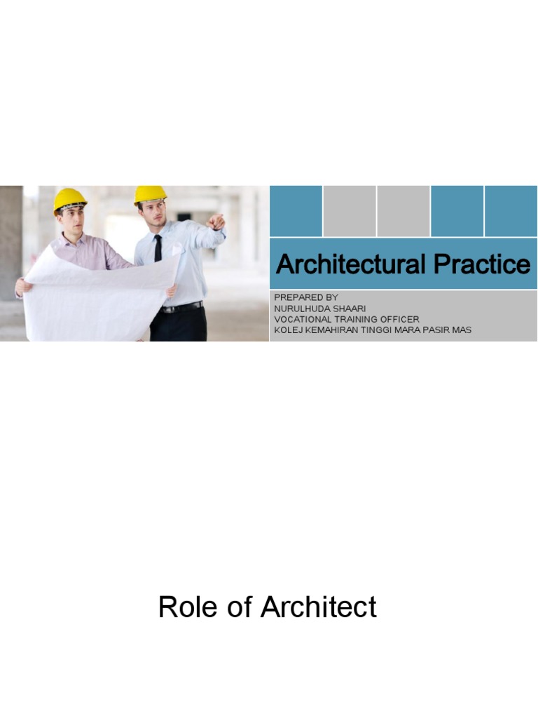 01 Role of Architect | PDF | Architect | General Contractor