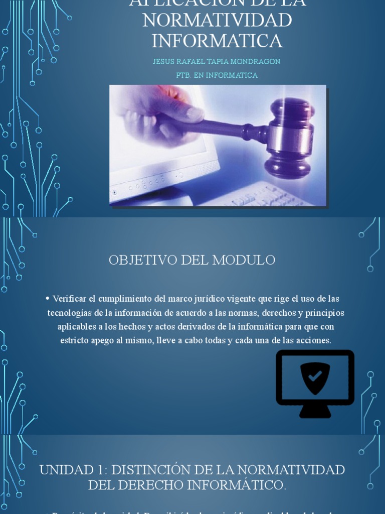 Aplicación de La Normatividad Informatica | PDF | Ciencias de la ...