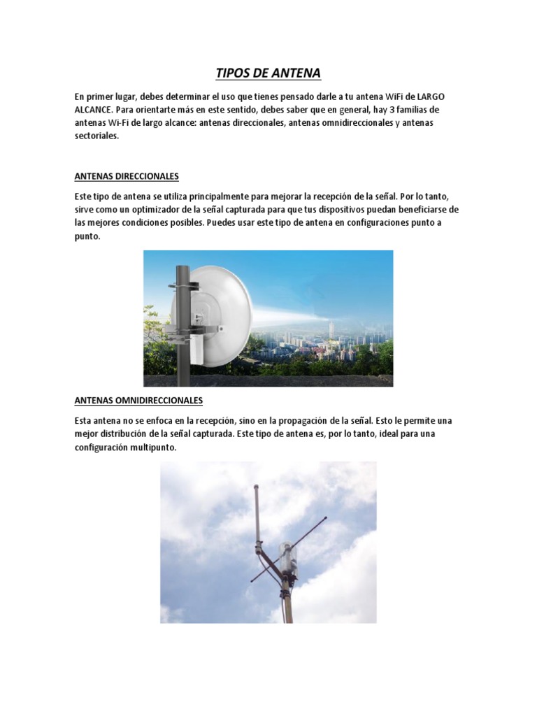 Tipos de Antenas | PDF