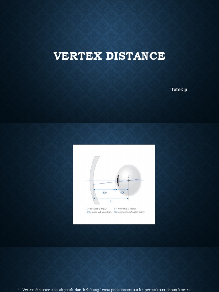 Vertex Distance 2020 | PDF