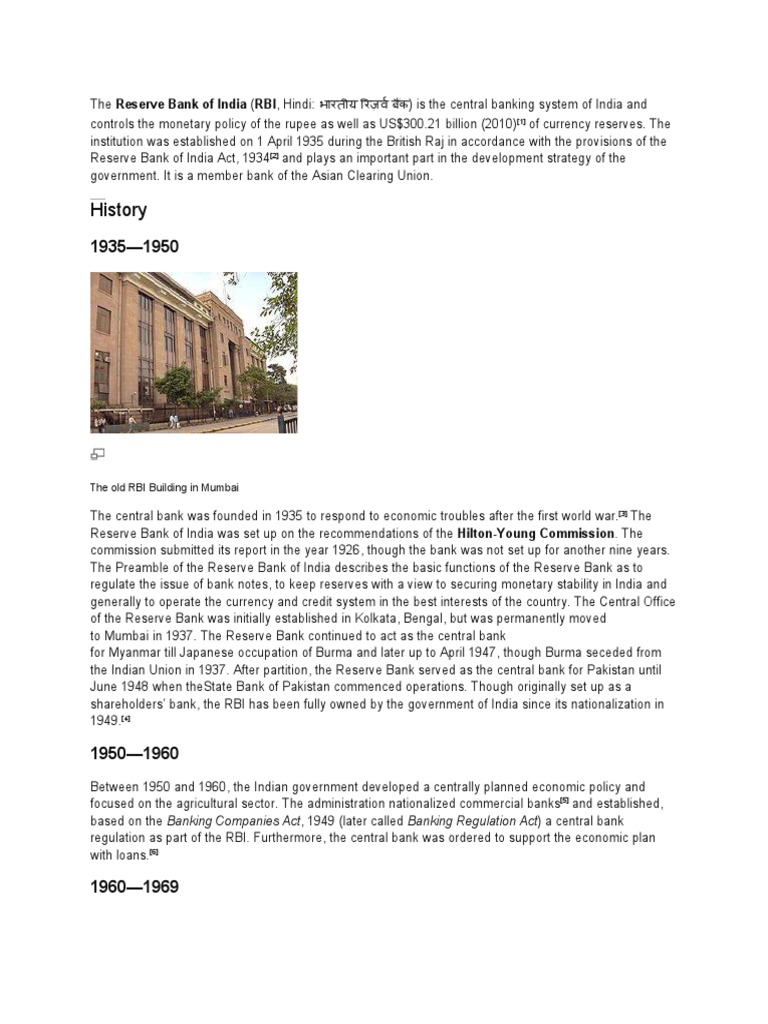 History: The Old RBI Building in Mumbai | PDF | Reserve Bank Of India ...