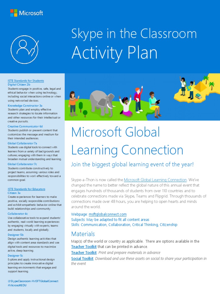 Microsoft Global Learning Connection Planning Guide | PDF | Collaboration | Learning