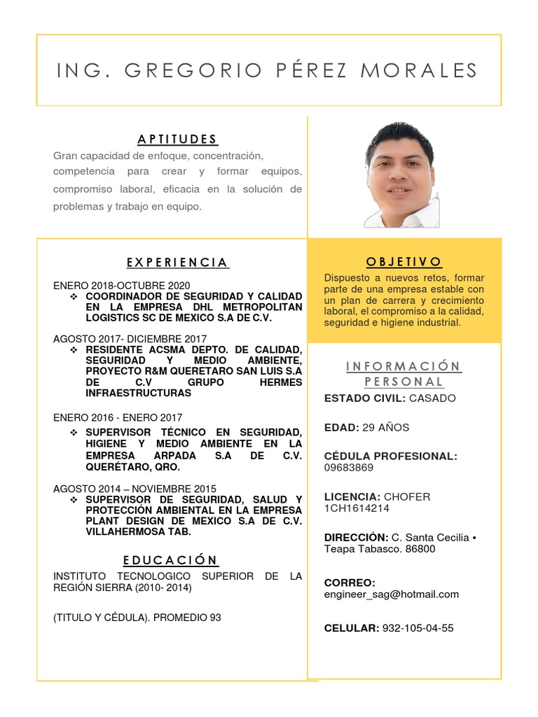 Curriculum Gregorio Perez Morales-1 | PDF | Bienestar | Medicina