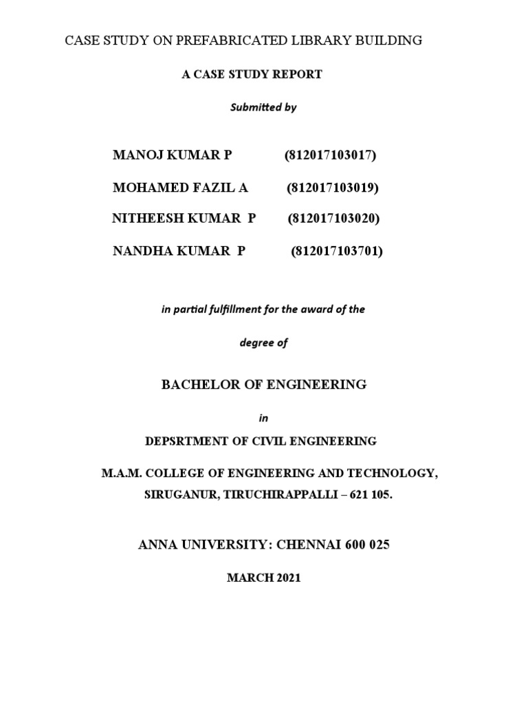 BATCH-9 Desing Project of Library Buliding - Final Year | PDF ...