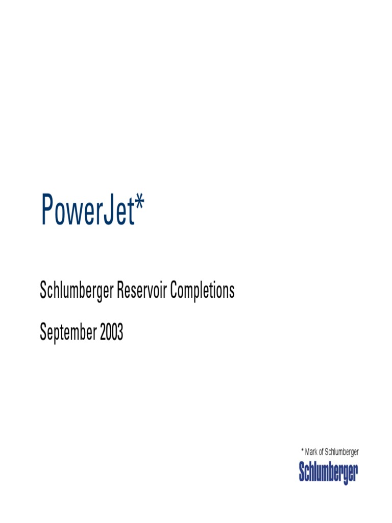 3 - PowerJet and PowerJet Plus | PDF | Oil Well | Petroleum Reservoir