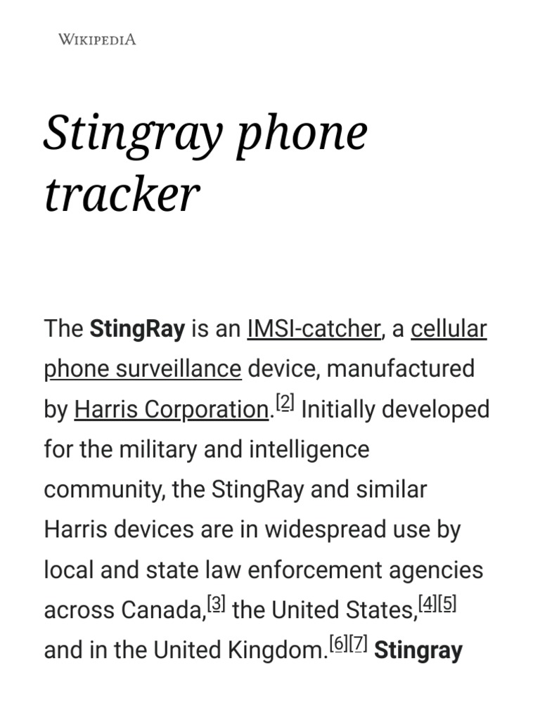 Stingray phone tracker device exposes user location and data | PDF ...