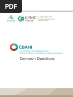 CBAHI Common Questions - Revised | PDF