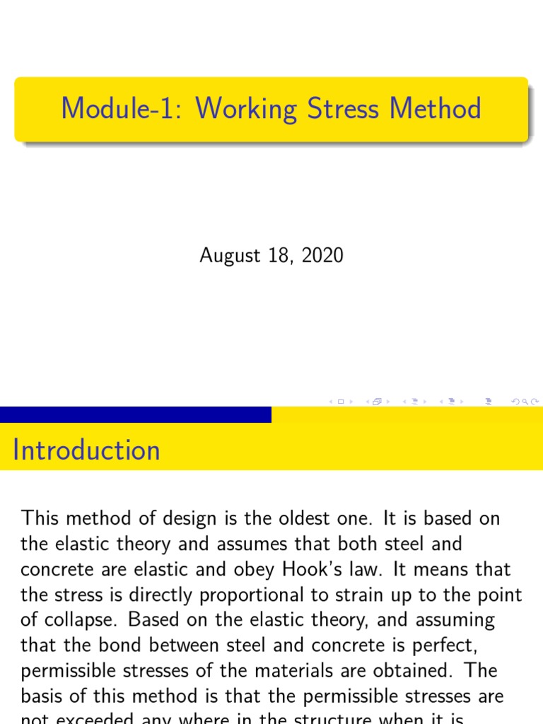 An Introduction to the Working Stress Method of Design for Reinforced ...