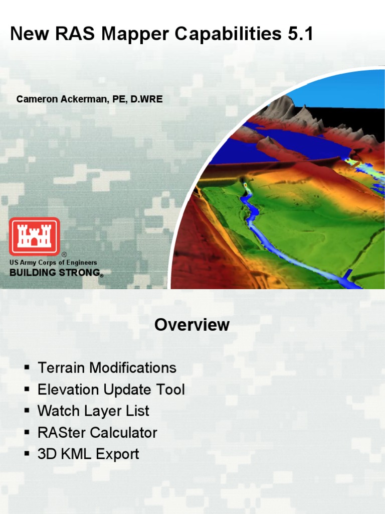 New RAS Mapper Capabilities 5.1: Cameron Ackerman, PE, D.WRE | PDF | 3 ...