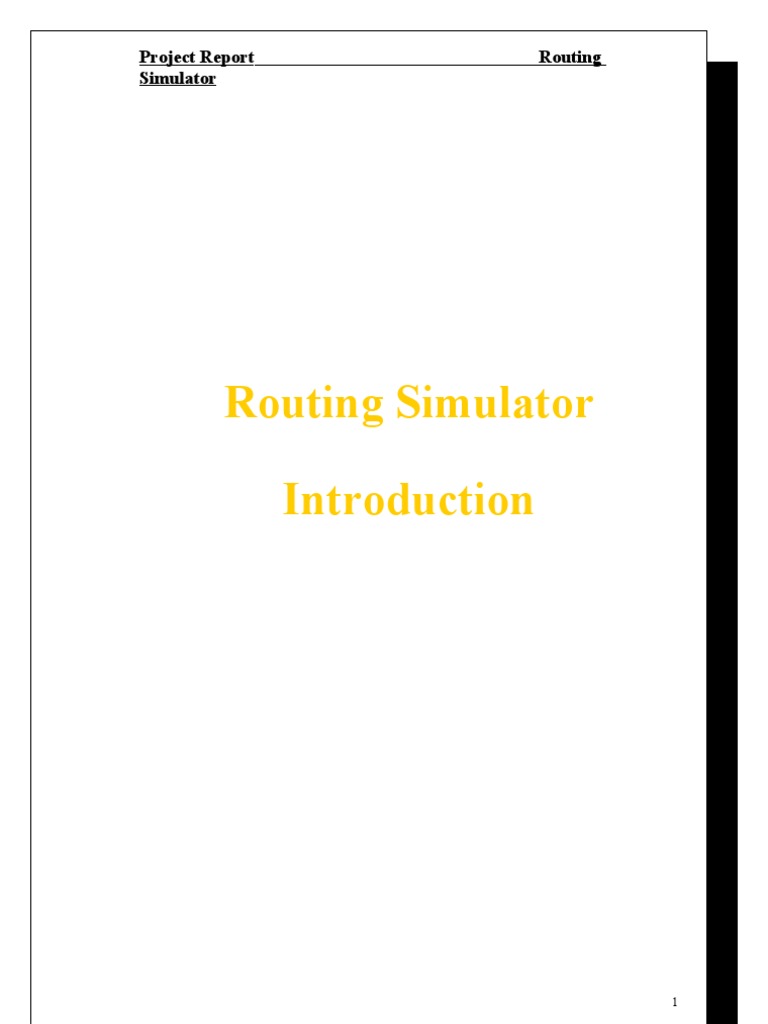 Routing Simulator | PDF | Routing | Router (Computing)