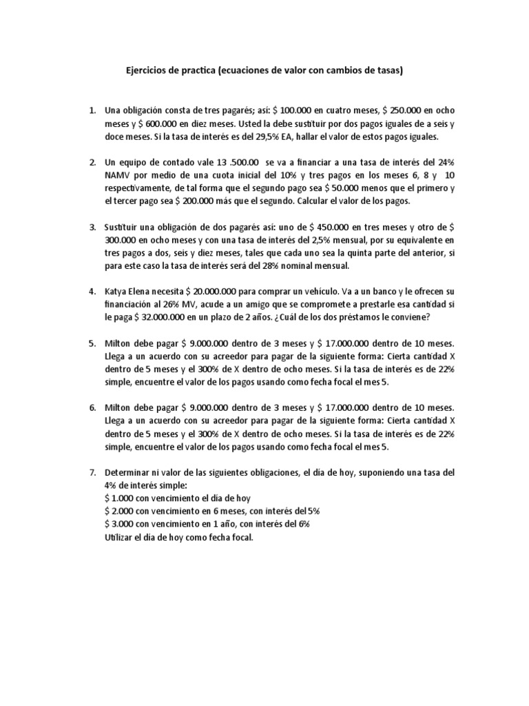 Ejercicios de Practica | PDF