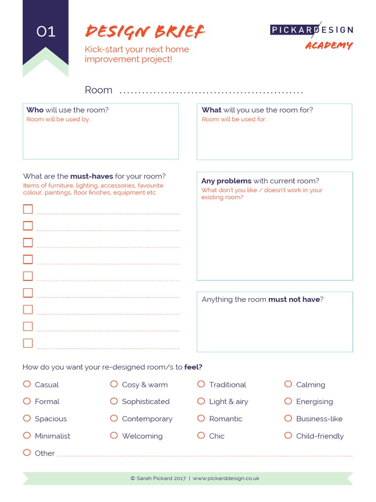Design Brief Cheat Sheet | PDF