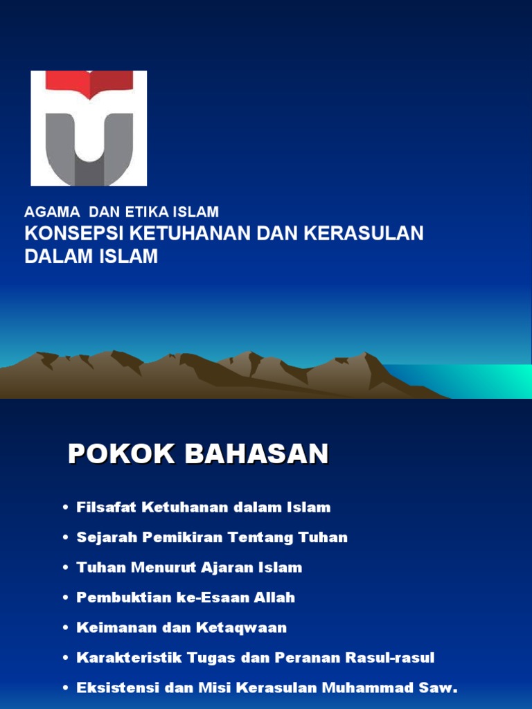 Konsepsi Ketuhanan Dan Kerasulan | PDF | Ilmu Sosial | Agama & Spiritualitas