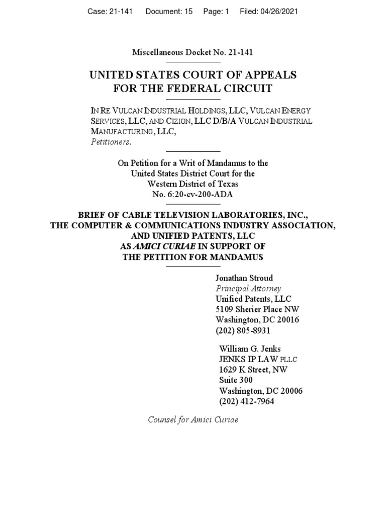 15 Amicus Brief As Filed | PDF | Amicus Curiae | Lawsuit 15 Amicus Brief As Filed | PDF | Amicus Curiae | Lawsuit