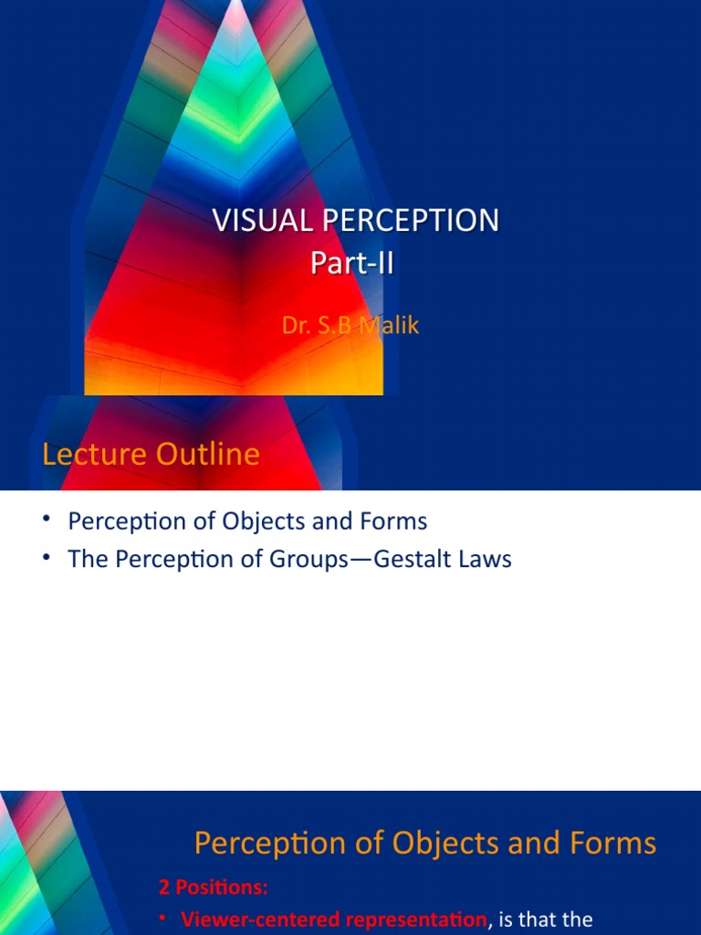 Perception Part-2 | PDF | Perception | Visual Perception