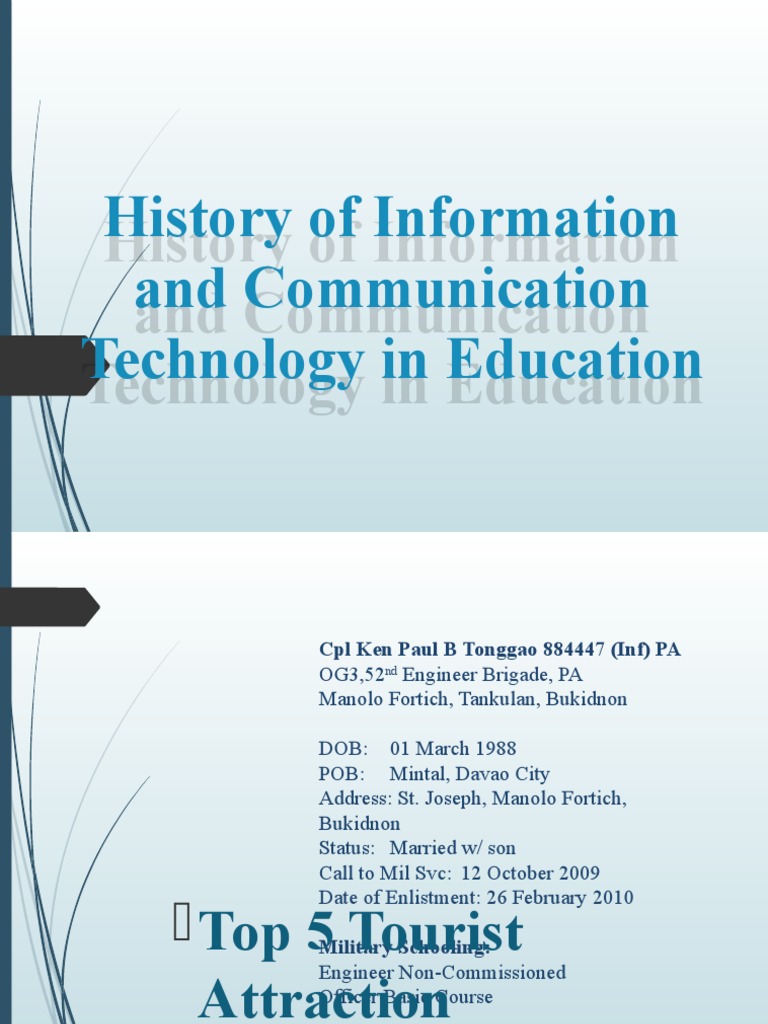 History of Information and Communication Technology in Education | PDF