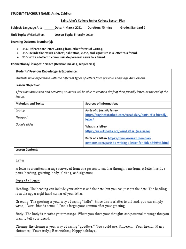 Language Art Lesson 2 Micro-Teaching | PDF | Reading Comprehension ...