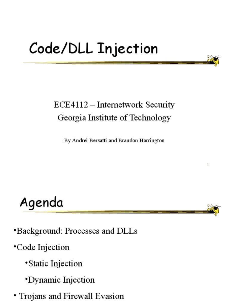 Code and DLL Injection Techniques | PDF | Library (Computing) | Secure ...