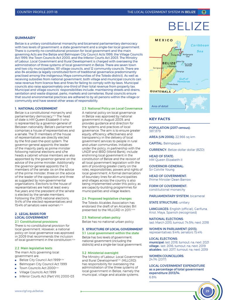 Belize | PDF | Belize | Mayor