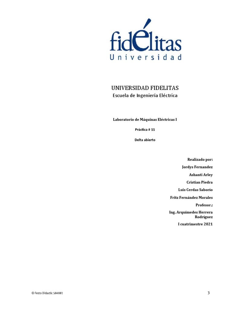 Practica No 11 - Conexion Delta Abierta | PDF | Transformador | Fuente ...