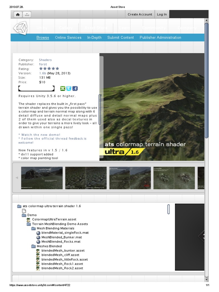 Ats Colormap ULTRA Terrain Shader (1.6b) | PDF | Multidimensional ...