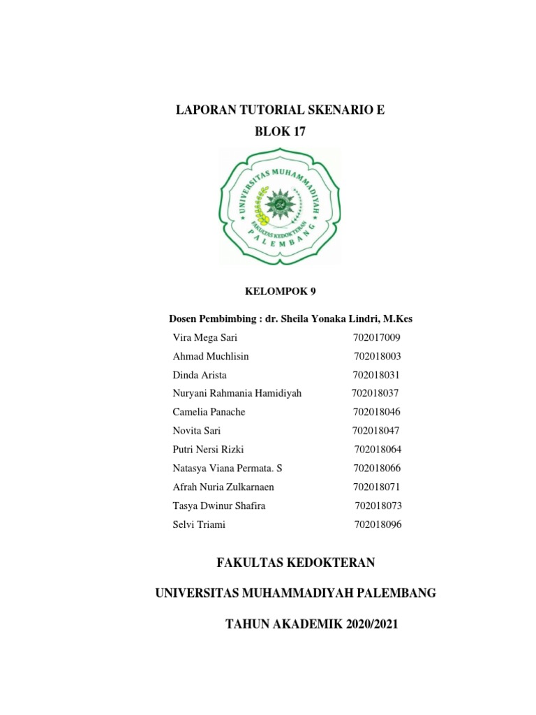 Laporan Tutorial Sken E Blok 17 | PDF