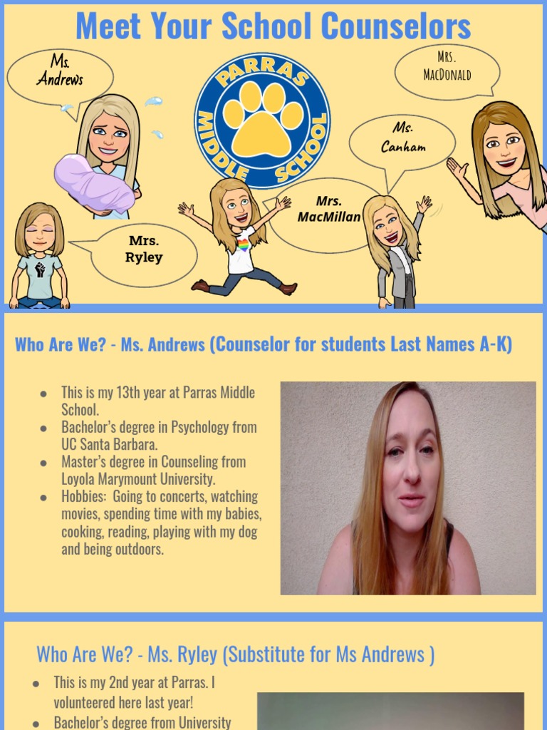 2020-2021 Counselor Presentation | PDF | School Counselor | Human Nature