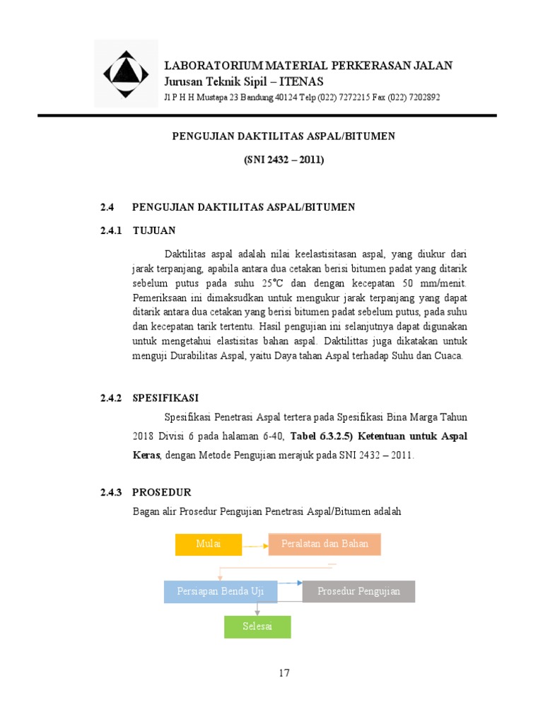 Pengujian Daktilitas Aspal | PDF