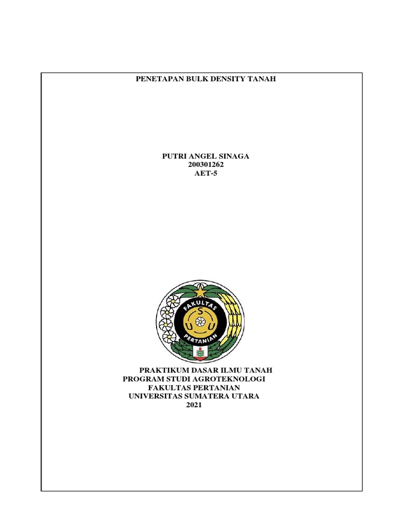 Penetapan Bulk Density Tanah | PDF | Sains & Matematika