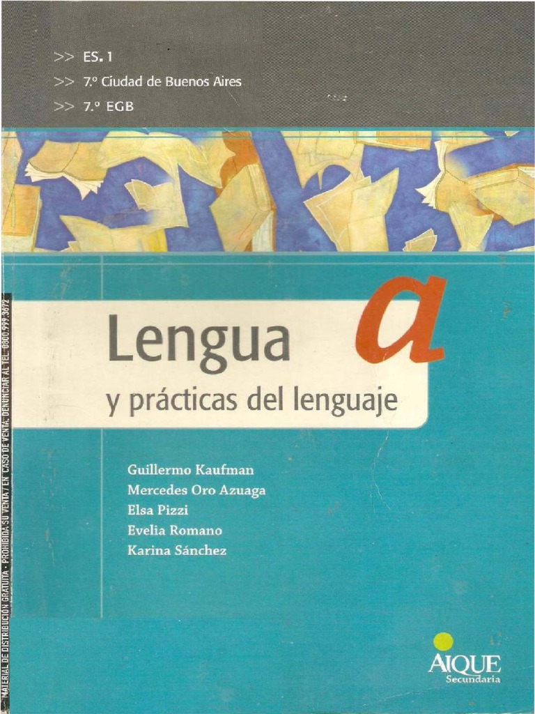 Lengua y Practicas de Lenguaje 1 Aique | PDF