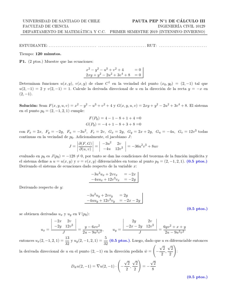 Ejercicios Calculo Multivariable | PDF | Derivado | Conceptos matemáticos