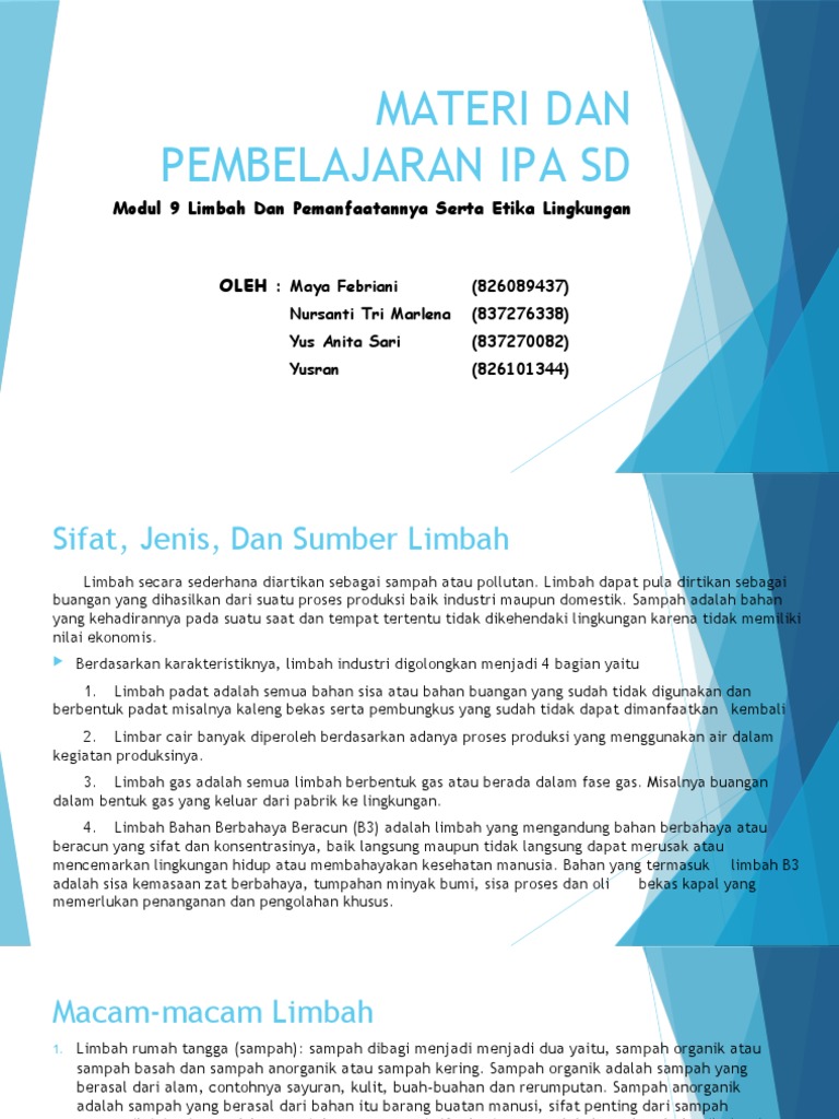 Materi Dan Pembelajaran Ipa SD | PDF