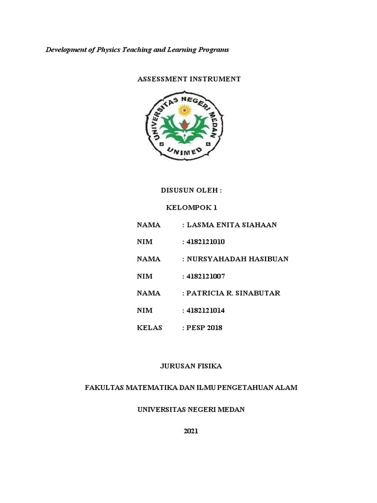 Paper Instrument Assessment | PDF
