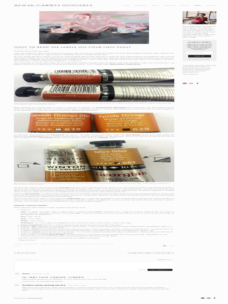 How To Read The Labels On Your New Paint - Anna-Carien Goosen | PDF ...