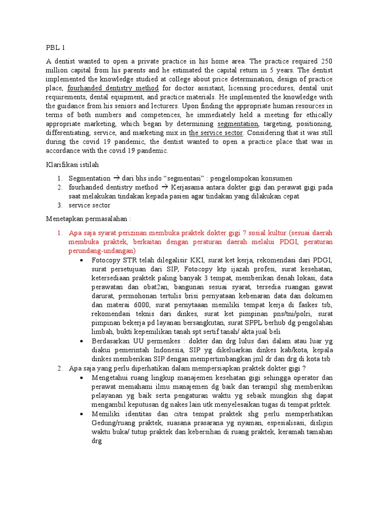 PBL 1 - Tutorial 7 | PDF