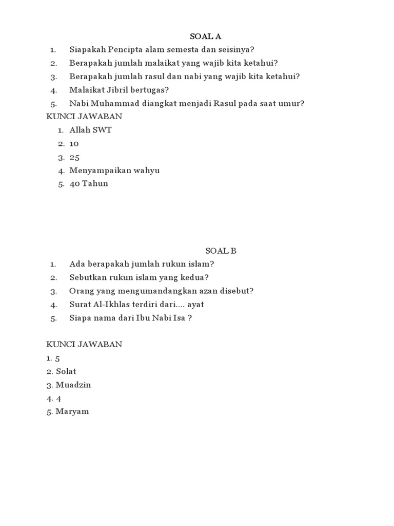 Soal CCQ Babak Penyisihan | PDF