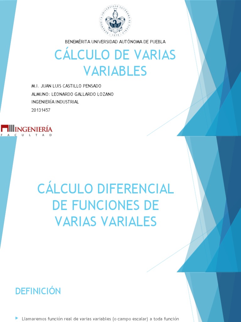 Cálculo de Varias Variables | PDF | Vector Euclidiano | Espacio vectorial