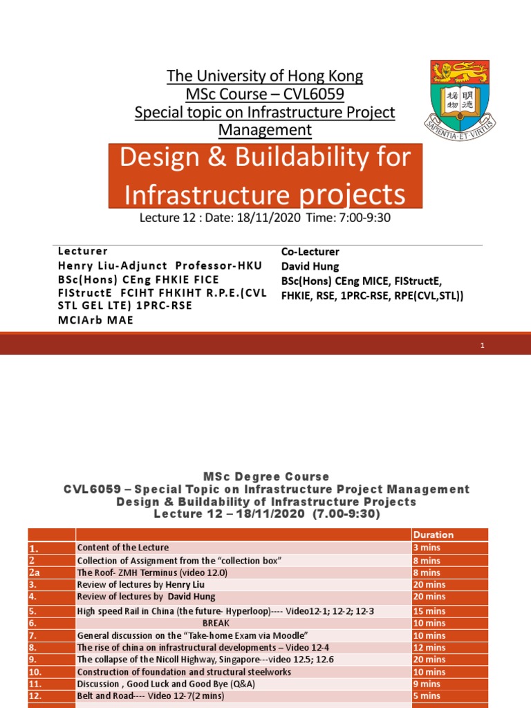 Design & Buildability For Infrastructure: Projects | PDF